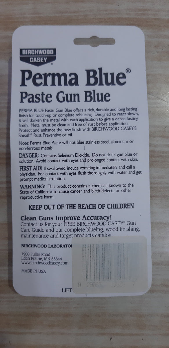Perma Blue Paste Gun Blue 3.5oz - 100g in Pakistan - Shooter's Den